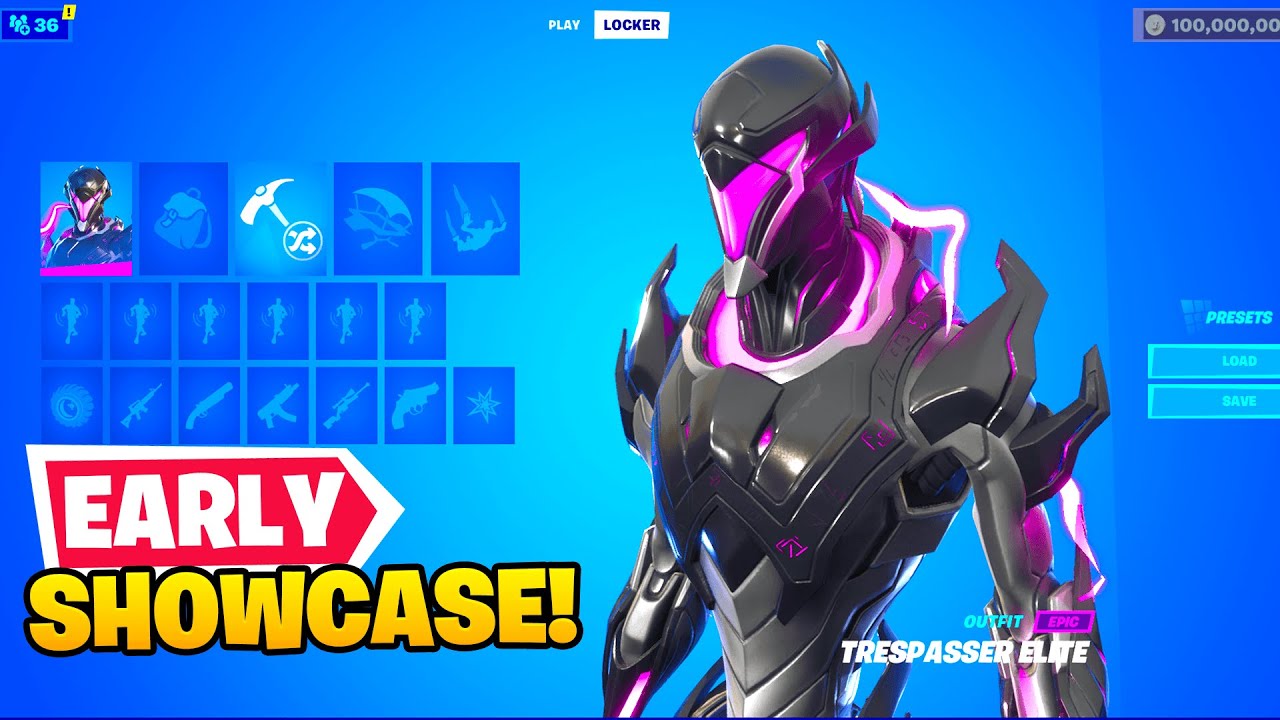 TRESPASSER ELITE SKIN EARLY SHOWCASE! - YouTube