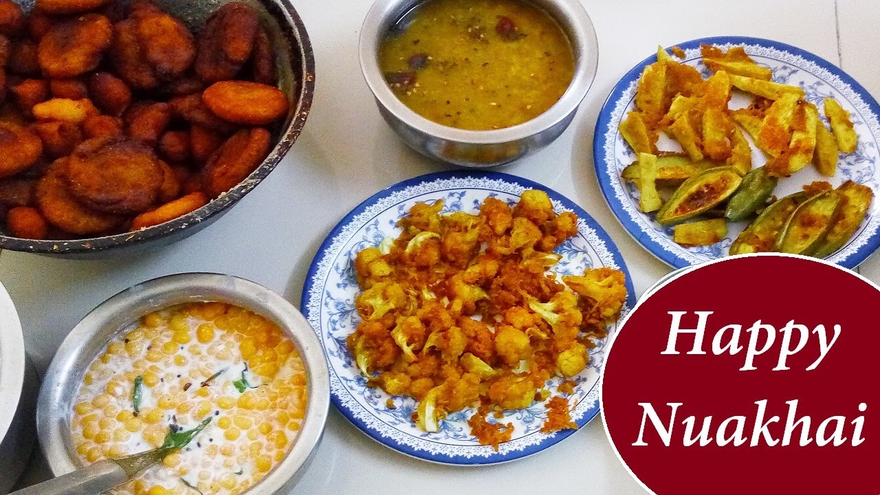 Nuakhai special recipe veg thali without onion garlic | ନୂଆଖାଇ ...