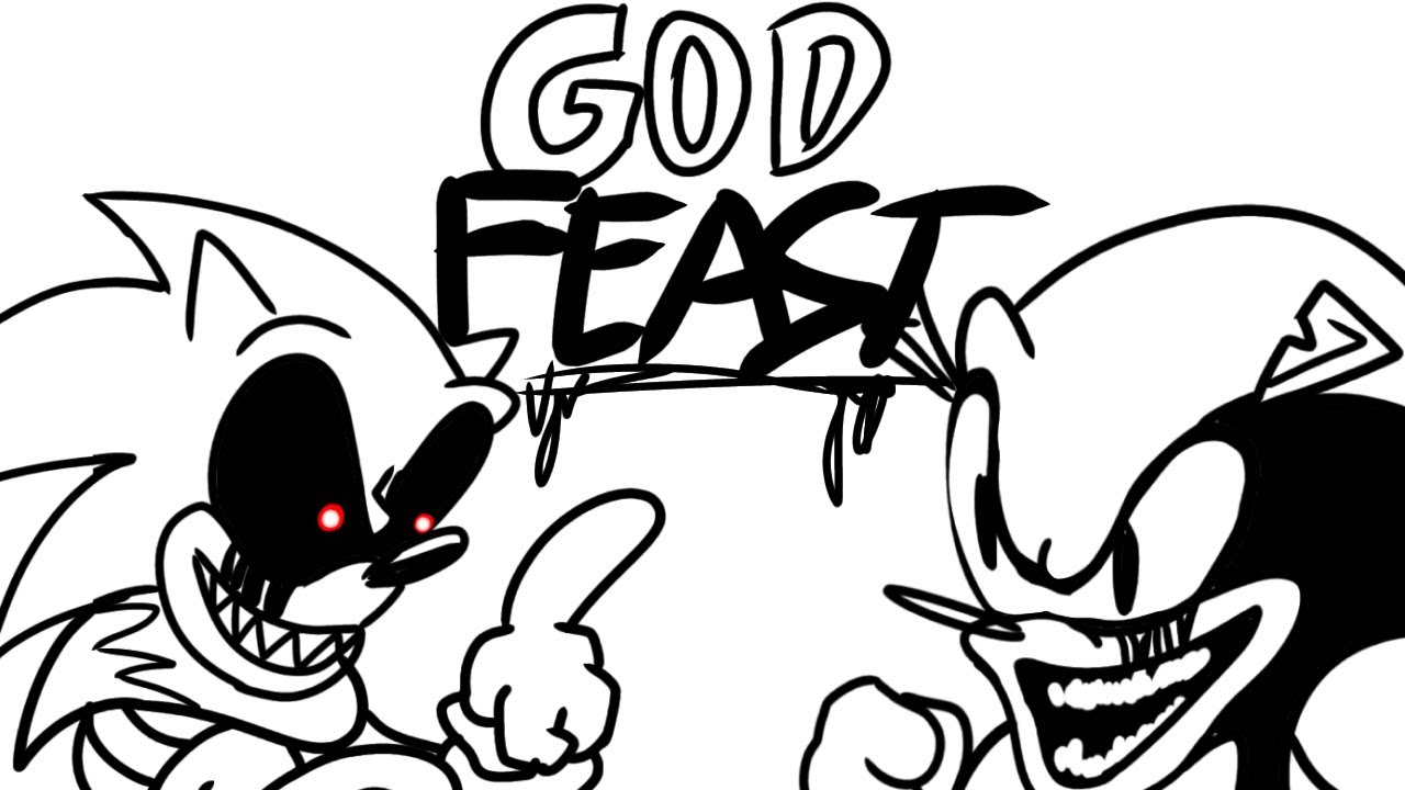 God feast Rechart - FNF D-SIDES Mod - YouTube