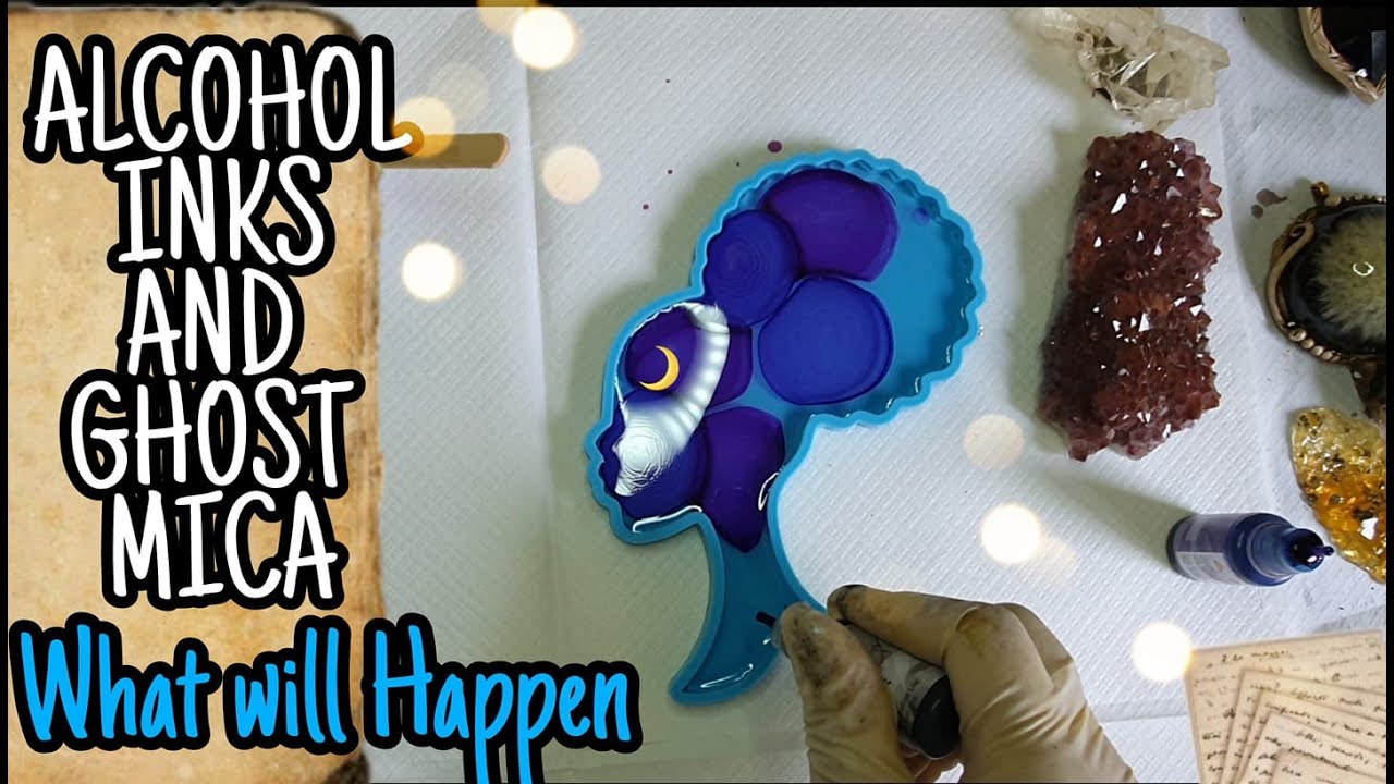 Resin Art | Using LET'S RESIN Alcohol inks and Mica What Will Happen 💁 ...