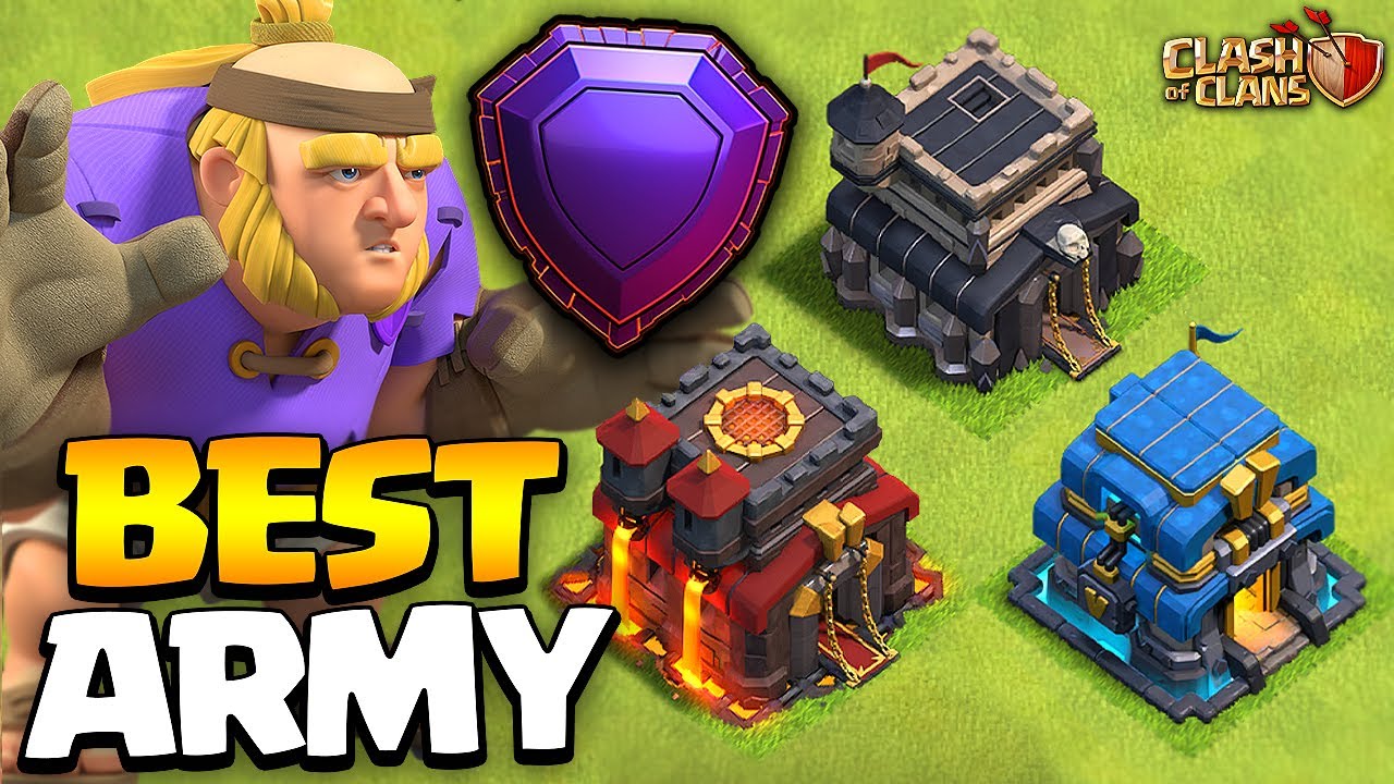 BEST Giant Thrower Pushing Attack Strategy for TH9, TH10 & TH12 | Clash ...