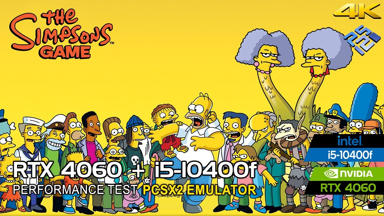 The Simpsons Game 4K (In-game) 60FPS with HD Textures | RTX 4060 + i5 ...