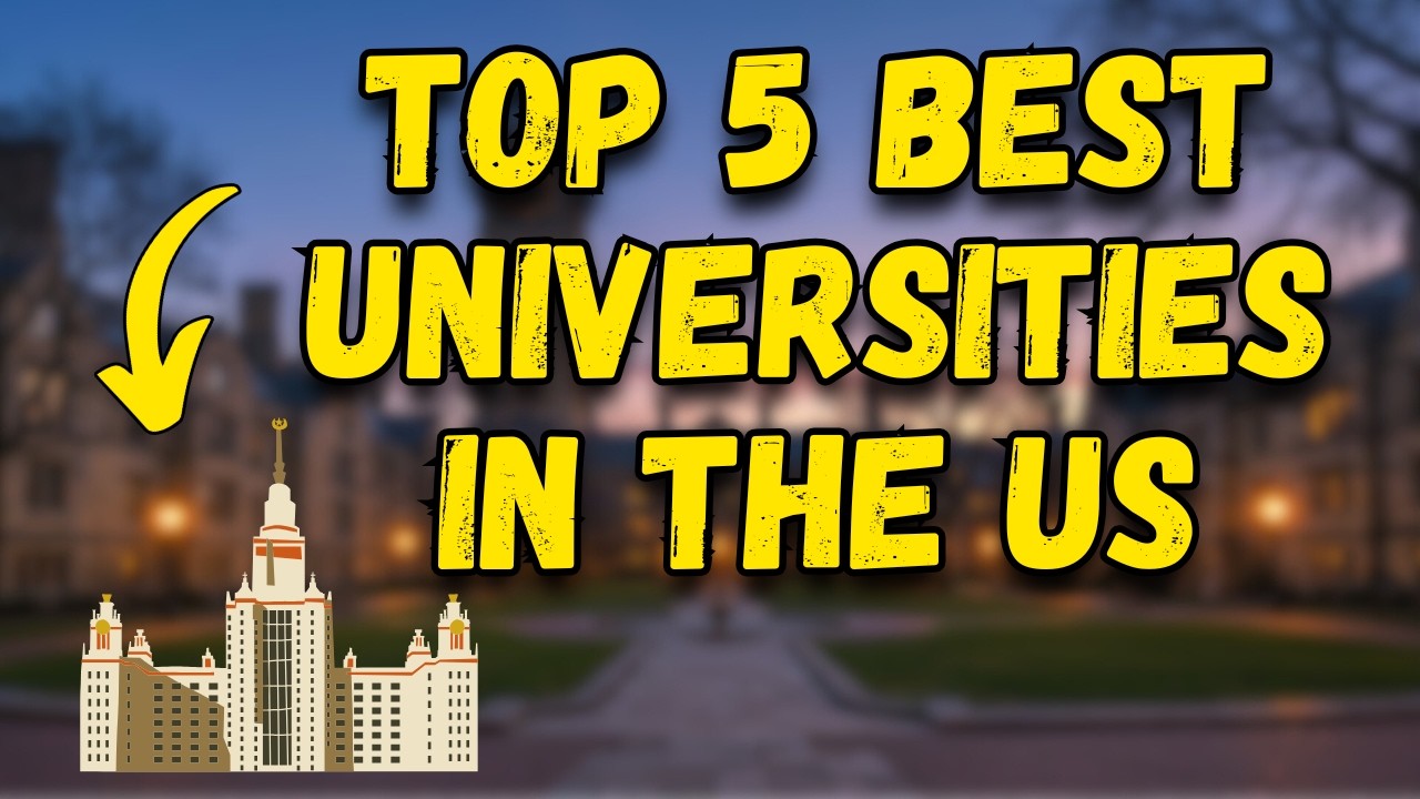 TOP 5 BEST UNIVERSITIES in the US - YouTube
