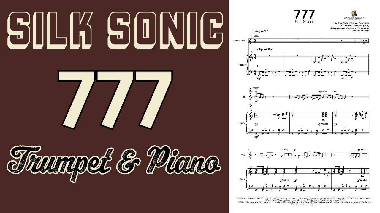 777 sheet music | Trumpet & Piano - YouTube