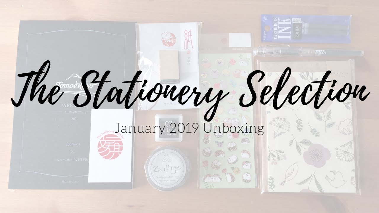 The Stationery Selection January 2019 Unboxing - YouTube