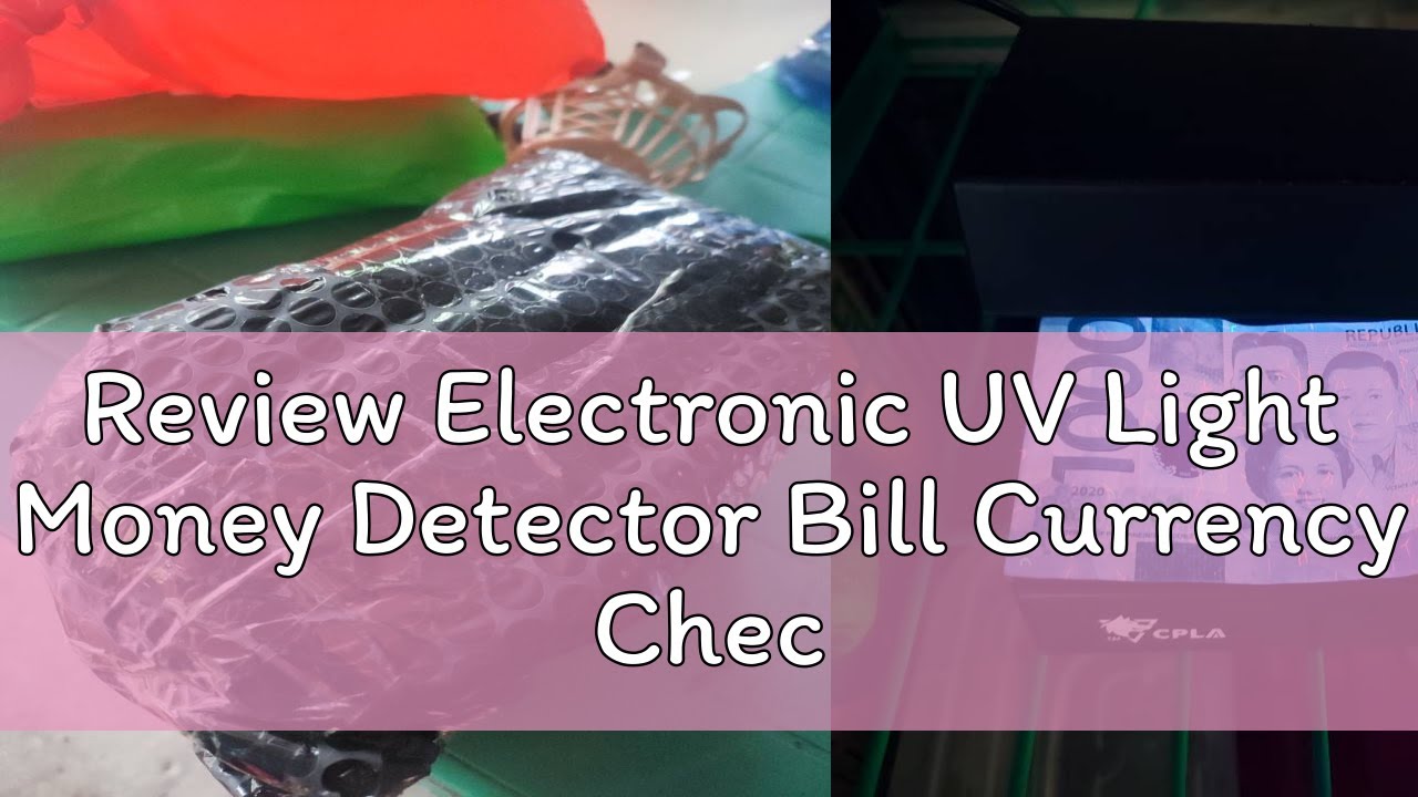 Review Electronic UV Light Money Detector Bill Currency Checker - YouTube