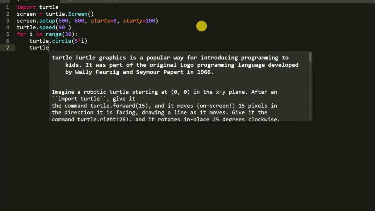Create Sqaure Spiral Using Python 2часть - YouTube