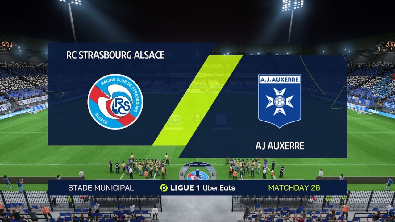 ⚽ Strasbourg vs AJ Auxerre ⚽ | Ligue 1 (19/03/23) | Fifa 23 - YouTube