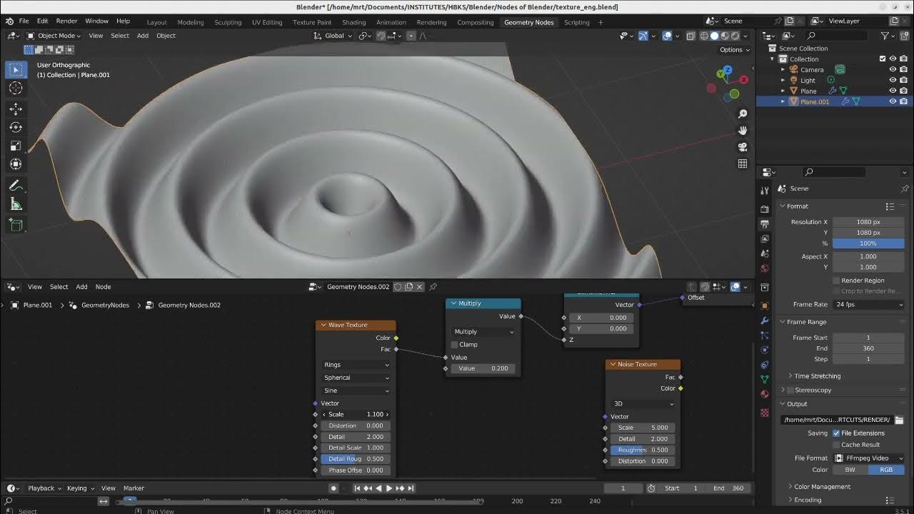 Blender Geometry Nodes Set Position + Procedural Textures - YouTube