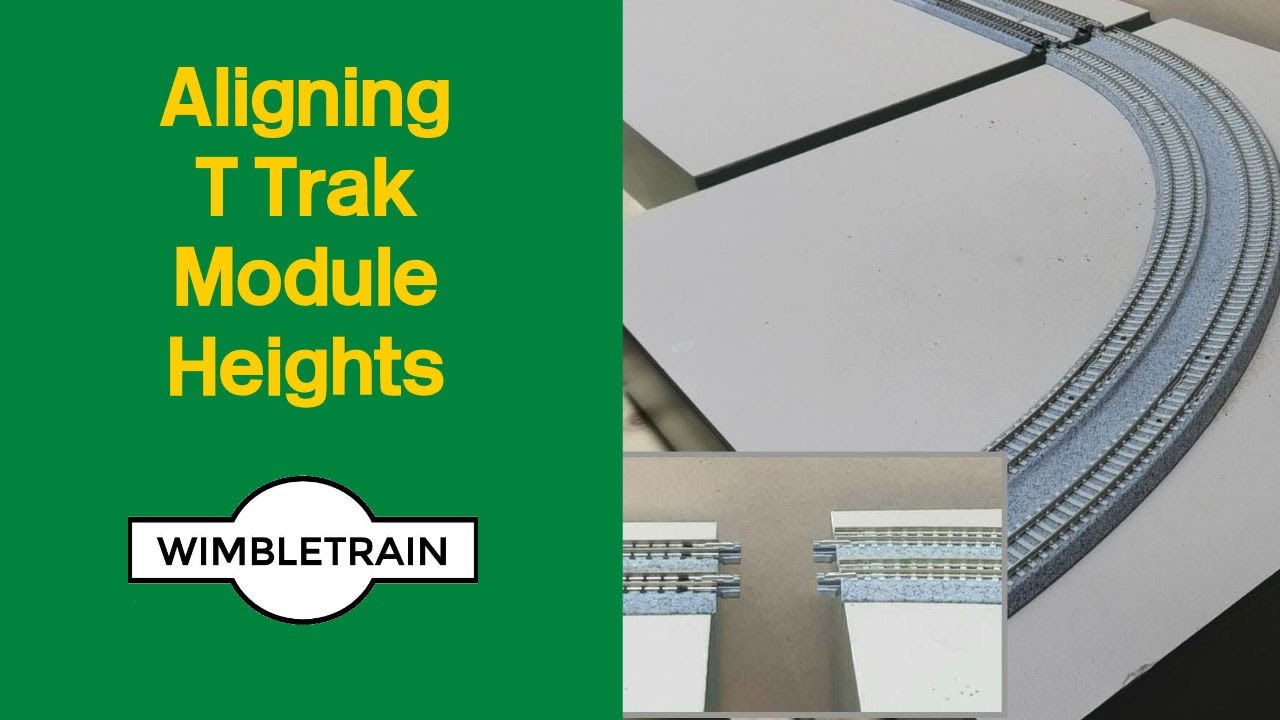 Aligning T Trak Module Heights - YouTube