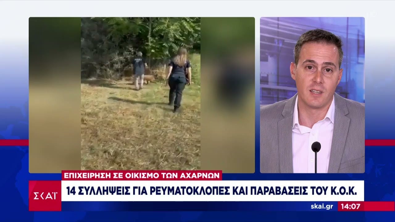 Επιχείρηση σε οικισμό των Αχαρνών: 14 συλλήψεις για ρευματοκλοπές και ...