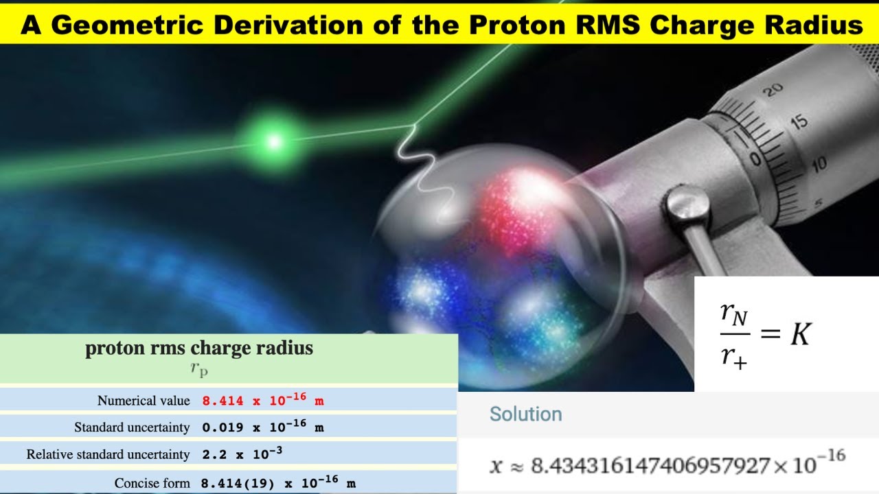 A Geometric Derivation of the Proton RMS Charge Radius - YouTube