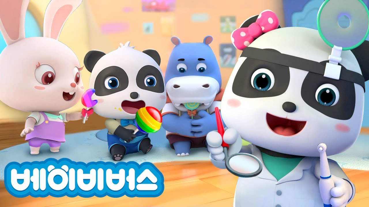 다섯 꼬마 친구 사탕 먹어요 | 음식노래 | 베이비버스 인기동요 | BabyBus - YouTube