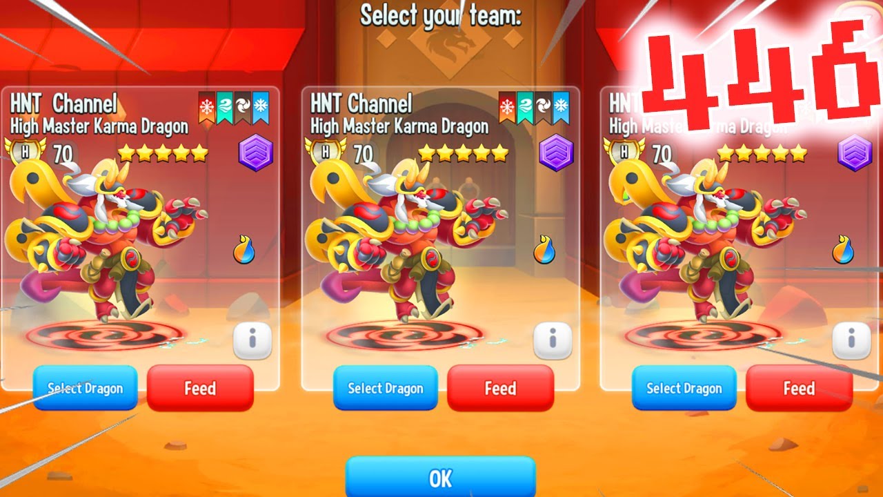 Bộ 3 High Master Karma Dragon Max Level 70 New DRAGON CITY HNT Channel ...