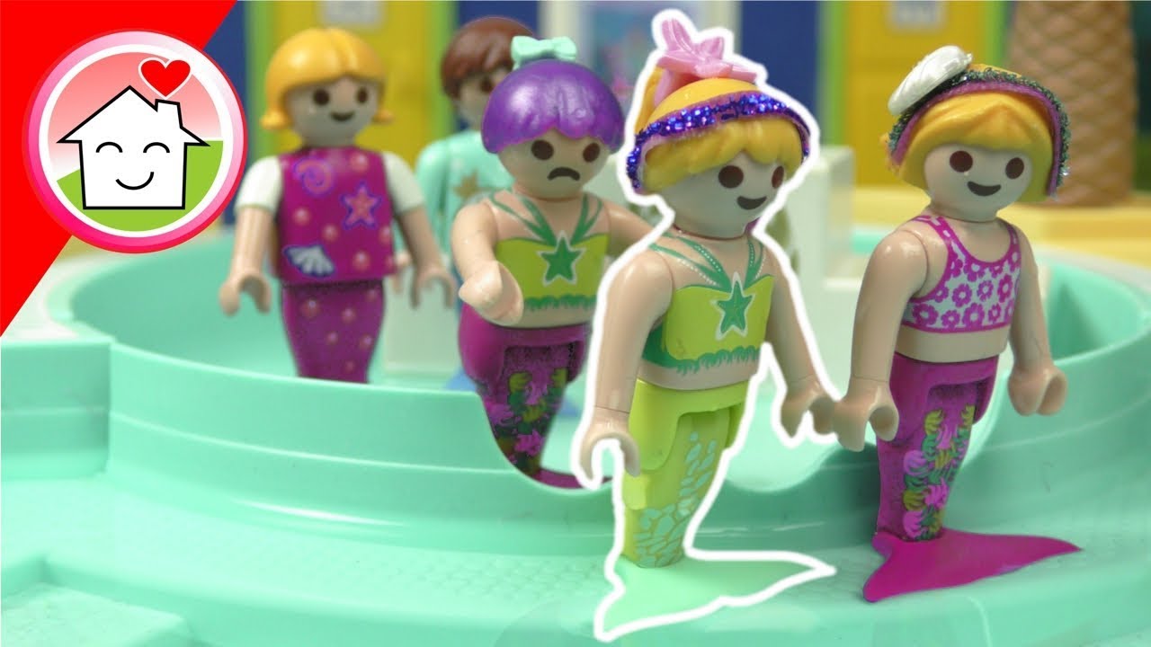 Playmobil film familie hauser im prinzessinnen wasserpark ...
