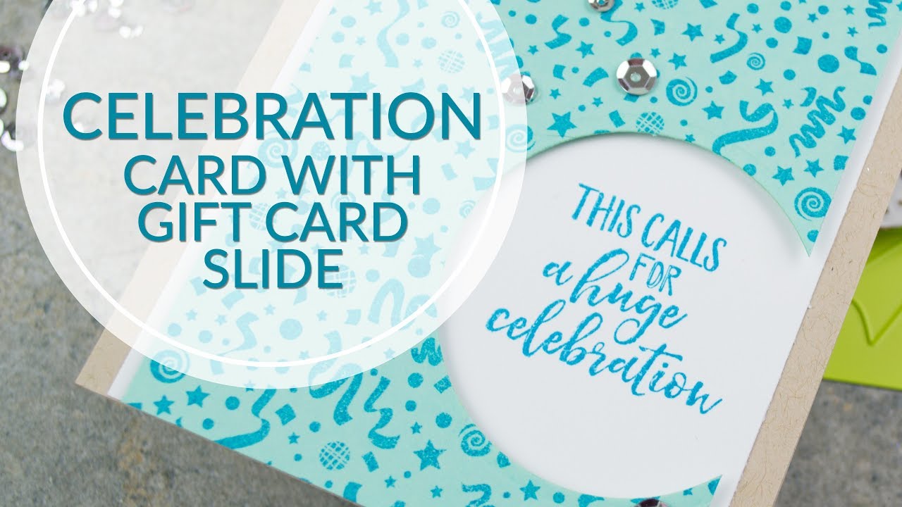 Huge Celebration Card With Gift Card Slide - YouTube