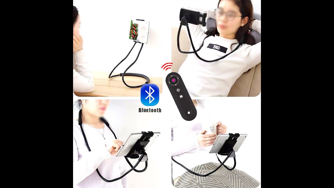 Holdless Smart Device Holder with Bluetooth Pager - YouTube