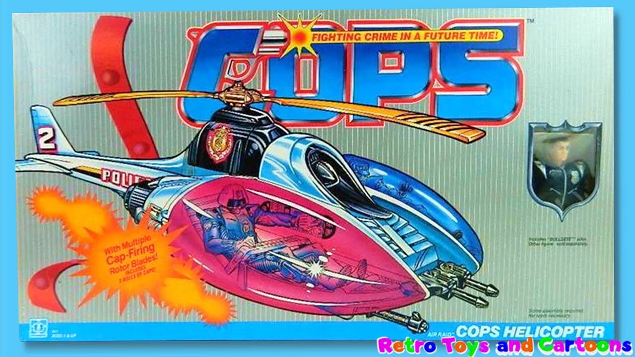 COPS Air Raid Helicopter Jet Copter Commercial Retro Toys and Cartoons ...