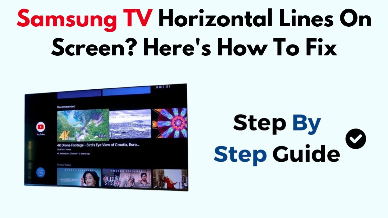 Samsung TV Horizontal Lines On Screen? Here's How To Fix - YouTube