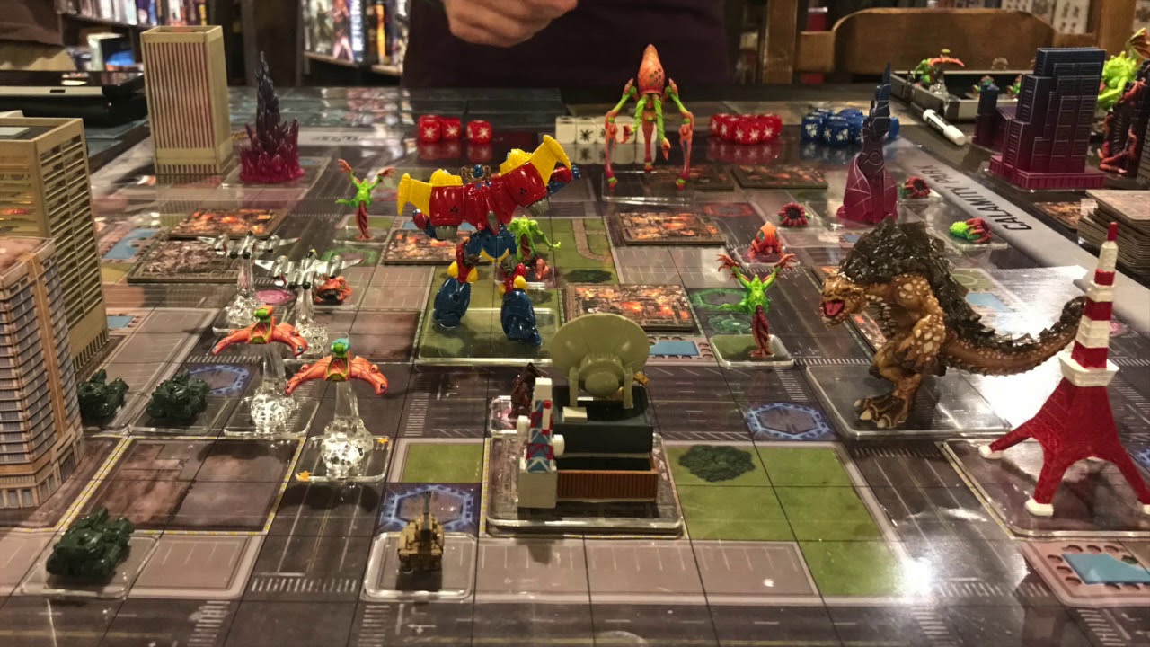 Playing Against Armodax in the Monsterpocalypse Miniatures Game - YouTube