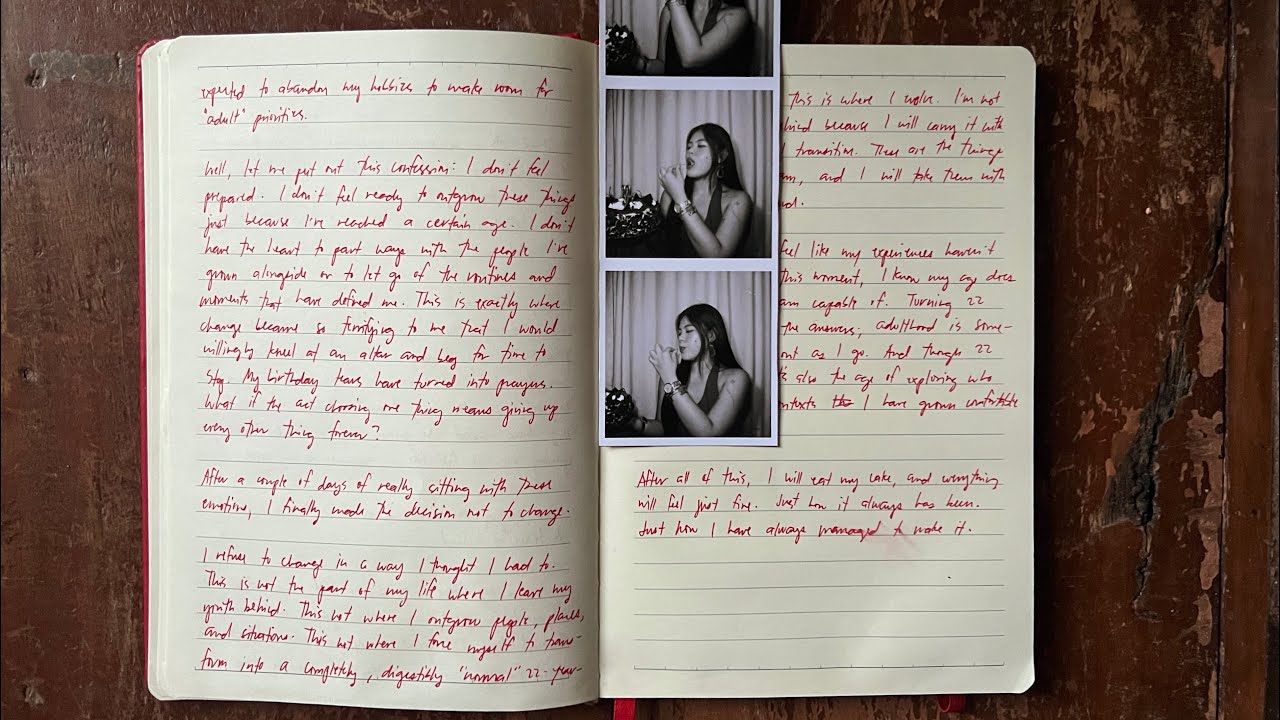 how i write in my journal - YouTube