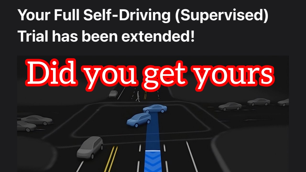 Breaking News: Tesla just extended the free one month trial Full Self ...