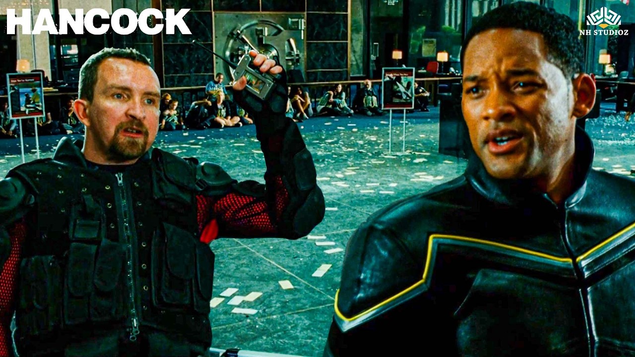 लुटेरों से भिड़ा सुपरहीरो Hancock! 💥 | Robbery Fight Scene | Will Smith ...