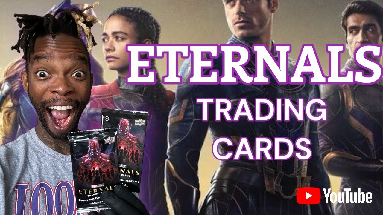 Opening Upper Decks Eternals Trading Cards Packs - YouTube