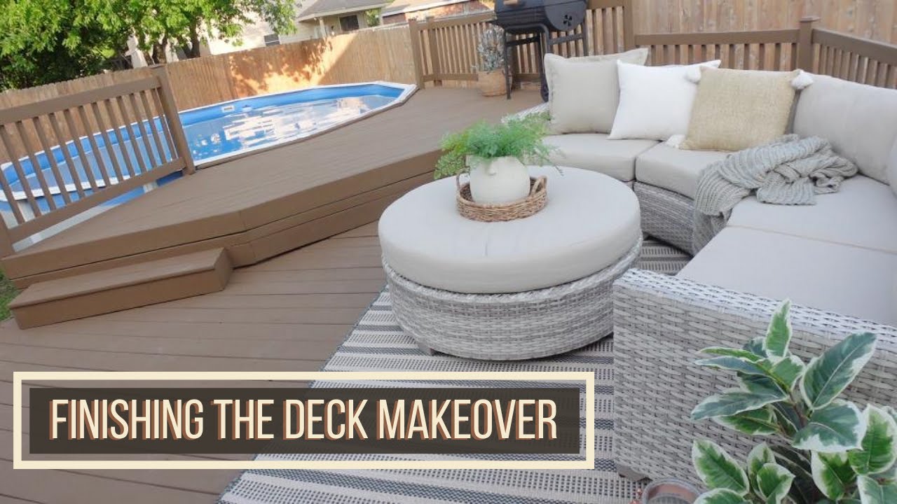 FINISHING THE DECK MAKEOVER! -- DIY DECK MAKEOVER PT. 3 | Home ...