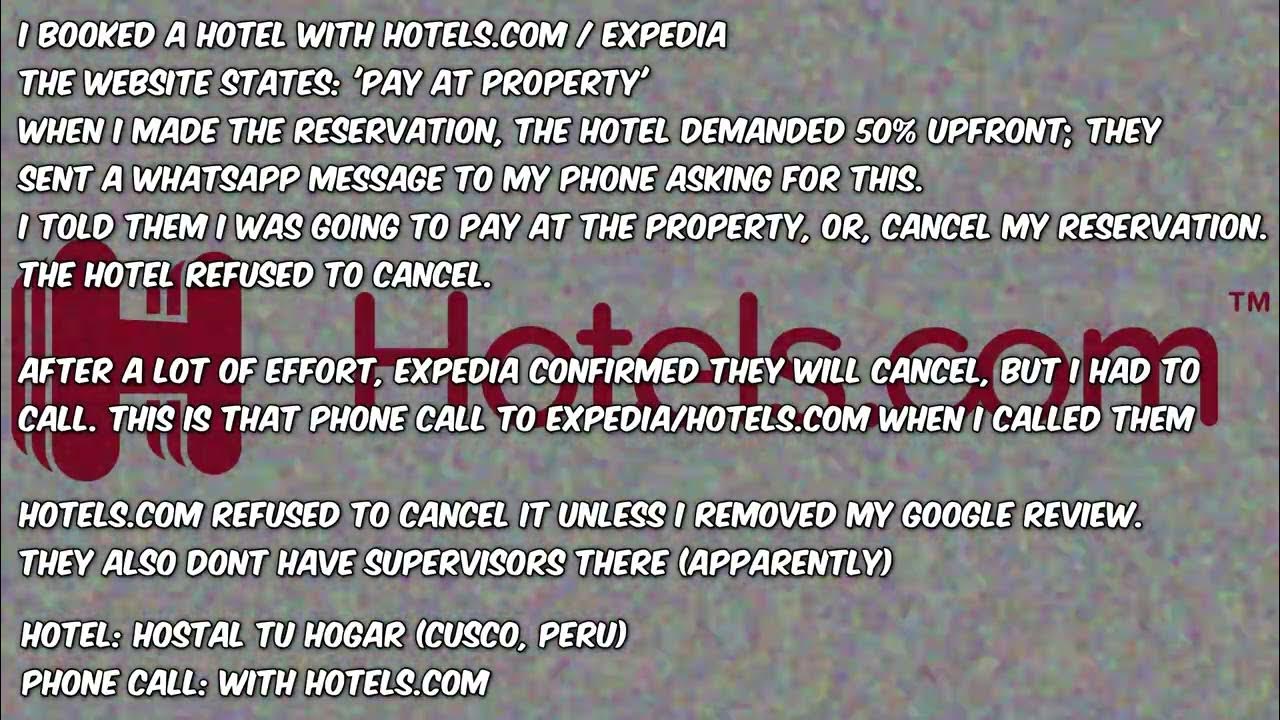 The Pay At Property Scam And Expedia Review Hostal Tu