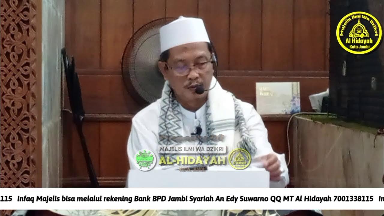 Pengajian Rutin Ba'da Magrib Selasa 22 Juni 2024 di Masjid Nurdin Hasanah - YouTube
