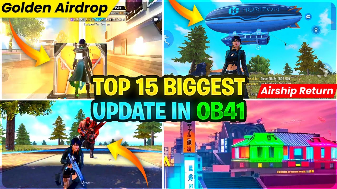 OB41 ALL UPDATES IN ONE VIDEO | OLD FREE FIRE IN OB41 UPDATE | NEW PEAK ...