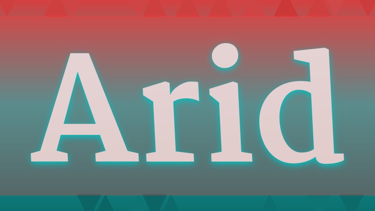 ARID pronunciation • How to pronounce ARID - YouTube