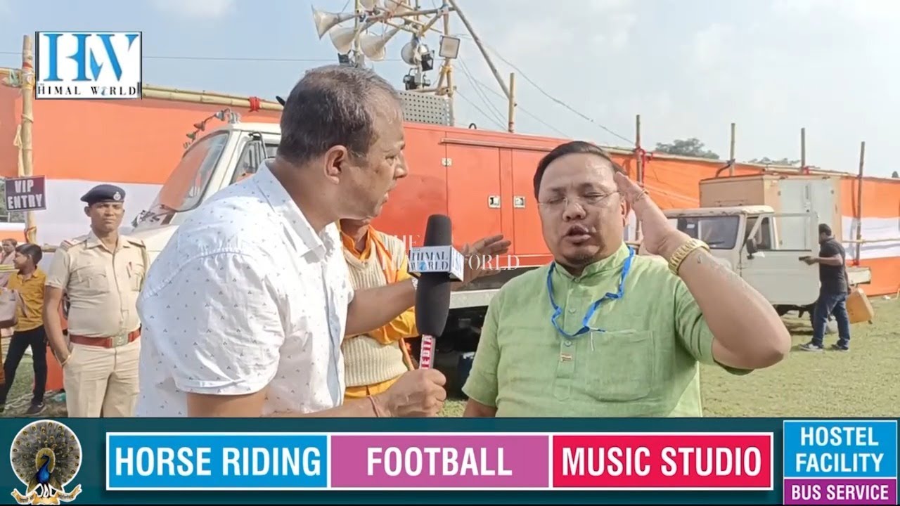 MLA Neeraj Zimba speaks on sidelines of Gadkari's Siliguri event - YouTube