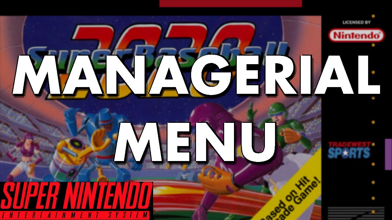2020 Super Baseball (SNES) OST - Managerial Menu - Remastered ...