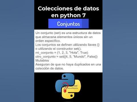 Colecciones de datos en python 7 #python #facultadautodidacta #pythonprogramming - YouTube