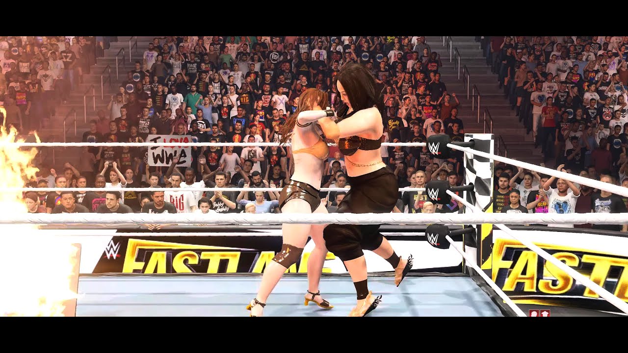 Jackie Jell02 Coco Bar02 NO hold barred Match WWE w2k24. - YouTube