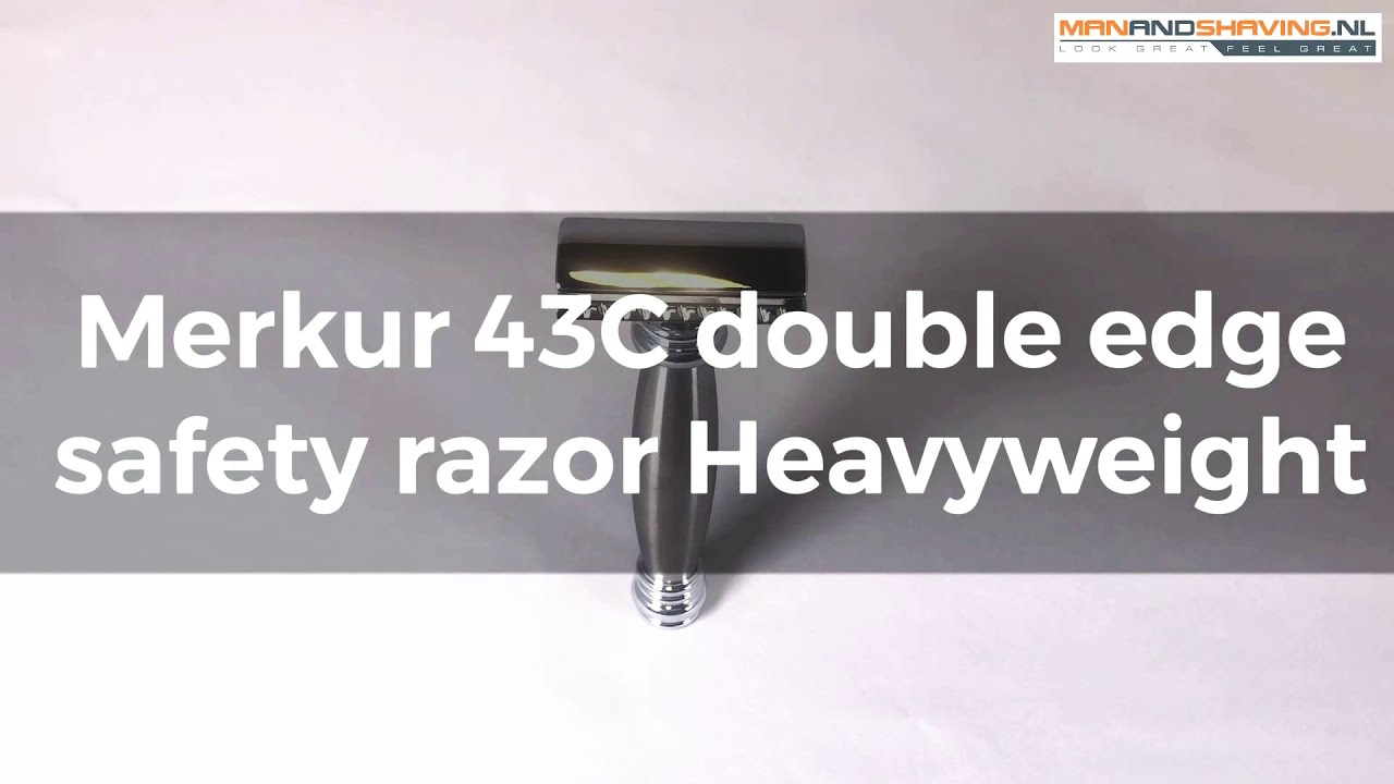 Merkur 43C double edge safety razor Heavyweight - YouTube