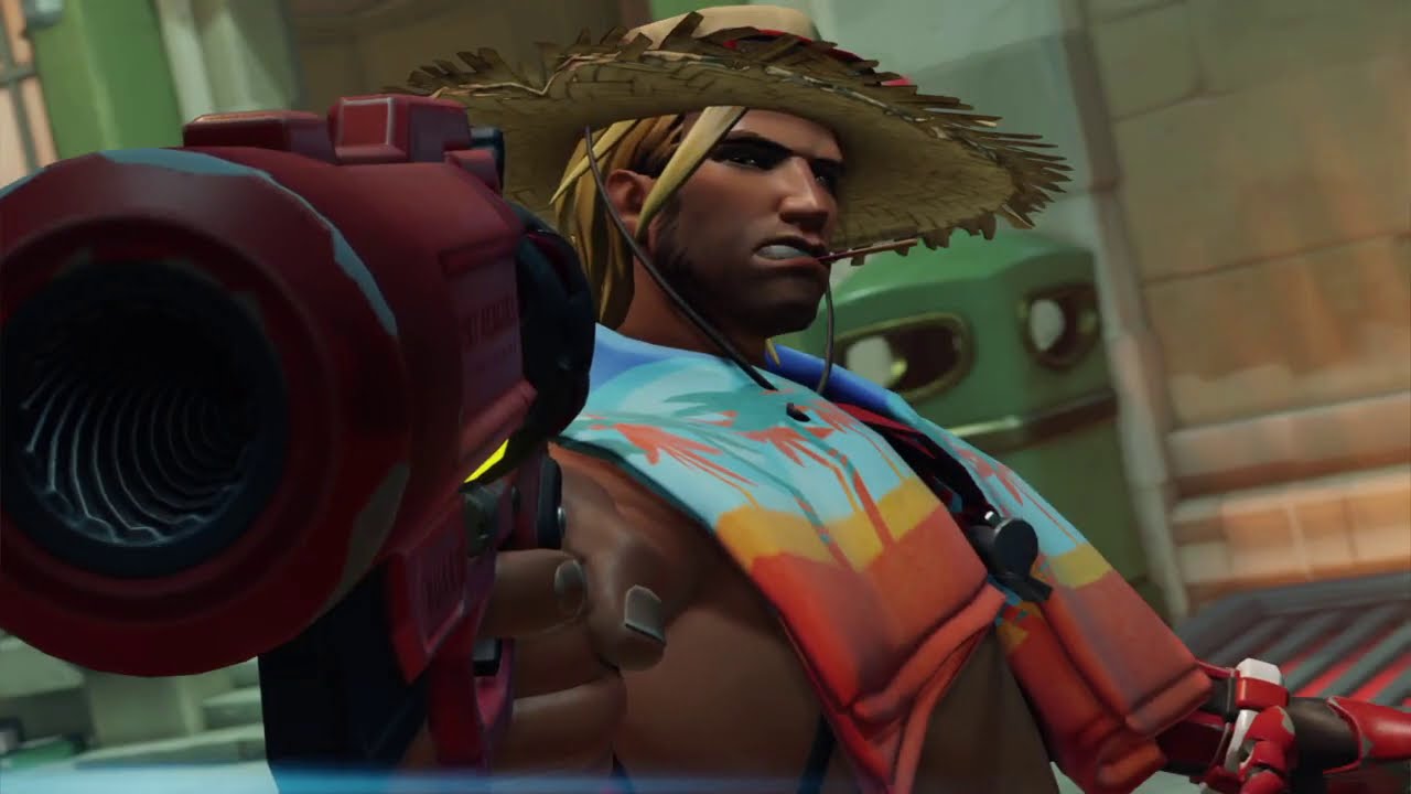 Overwatch McCree/ Cole cassidy amazing deadeye team kill - YouTube