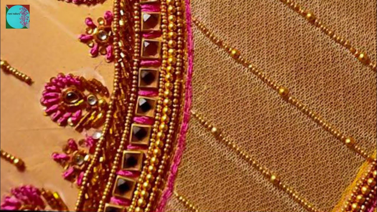 Beautiful Embroidery work in net cloth 😍 using normal needle 😍 ...