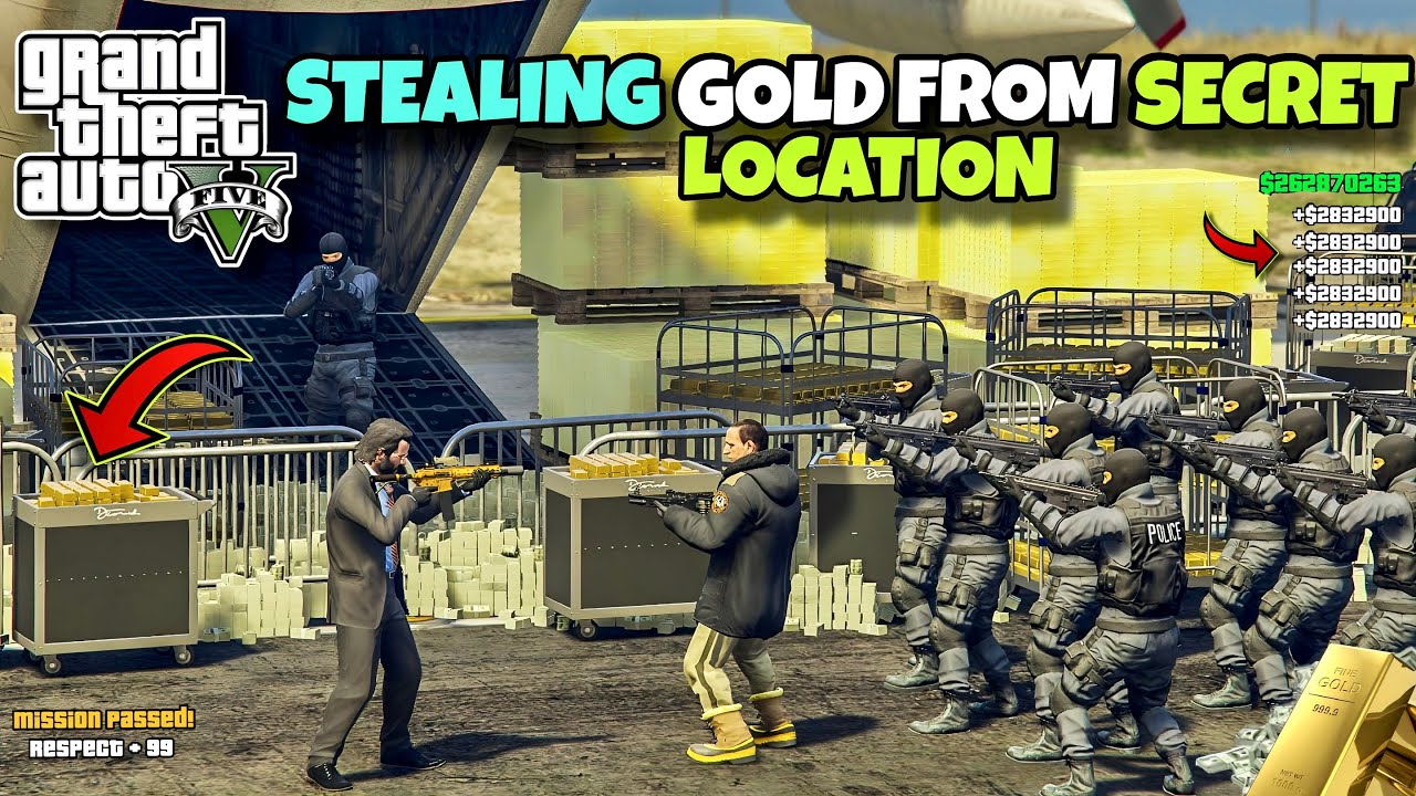 STEALING GOLD FROM THE MOST SECURE LOCATION OF LOS SANTOS | GTA 5 ...