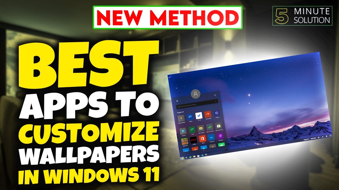 Best apps to customize wallpapers in windows 11 (2024) - YouTube