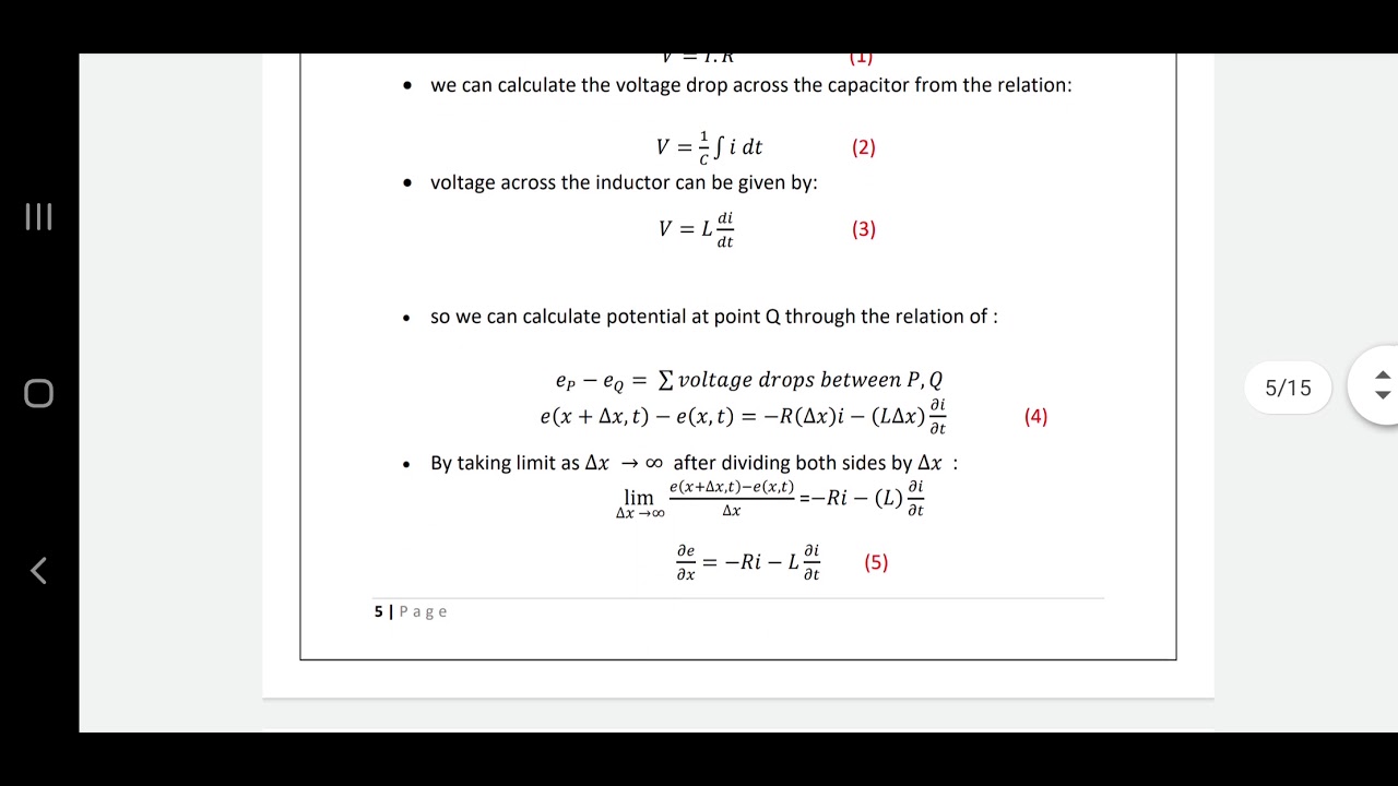 Mathematical modelling of Telegraph equation in transmission lines ...