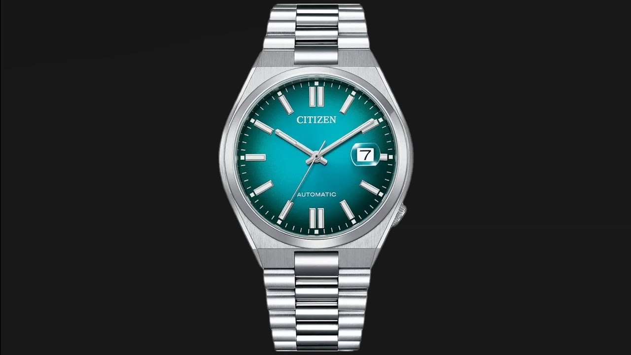Citizen Automatic Lake Green Dial Stainless Steel Body Men's Watch ...