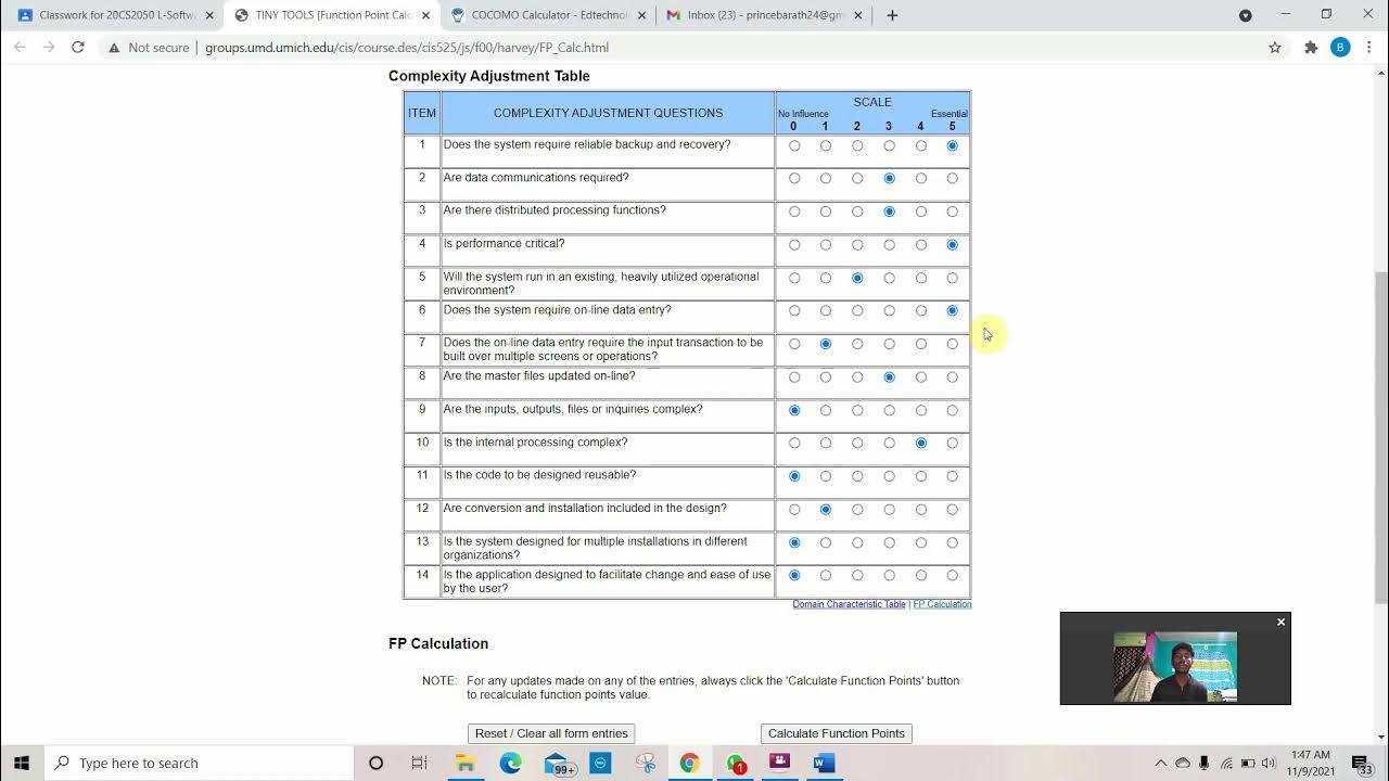 ESTIMATION OF PROJECT SIZE USING FUNCTION POINT(FP) FOR CALCULATION - YouTube
