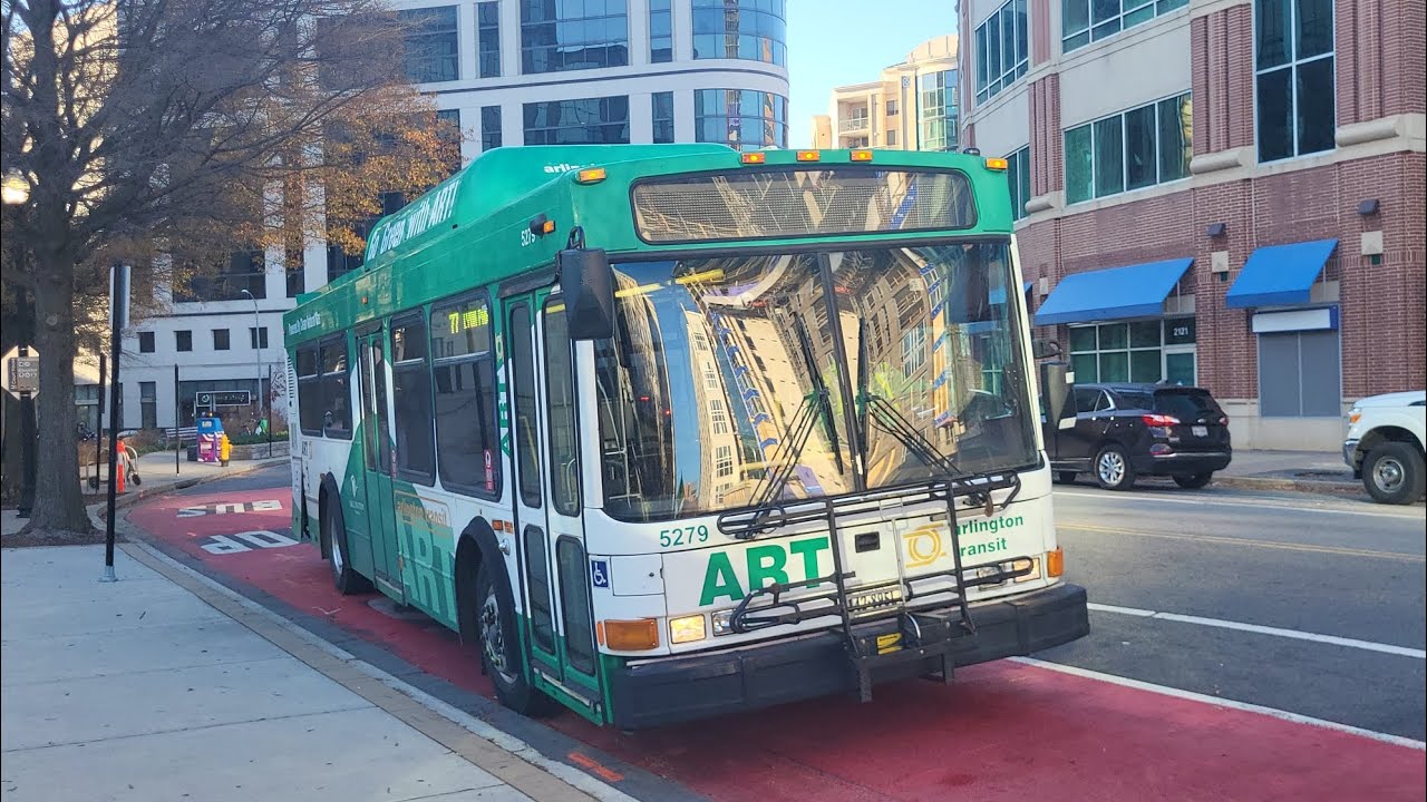 Arlington Transit ART 2007 NABI 35-LFW CNG #5279 Route 77 - YouTube