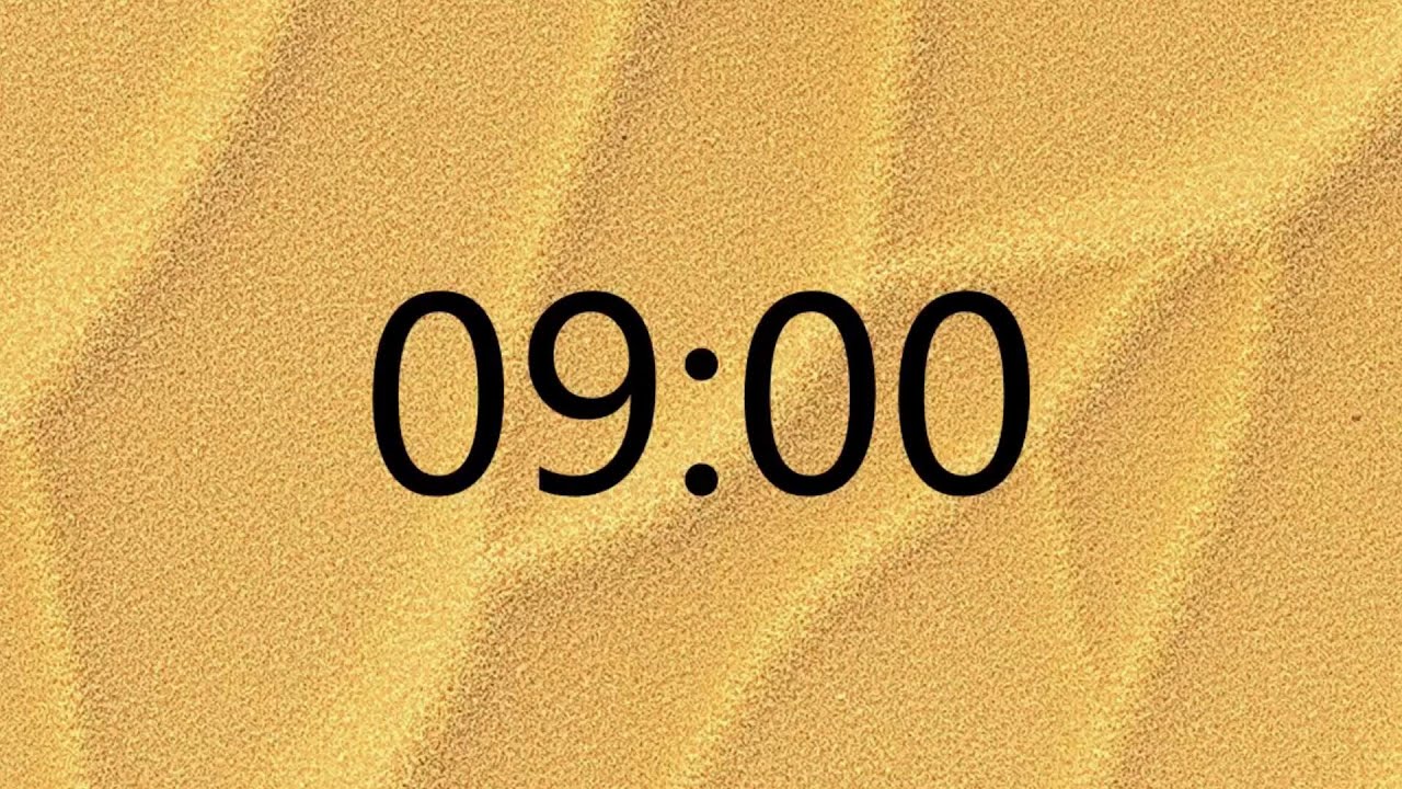 9 Minute Timer (Sound Notification at Zero) - YouTube