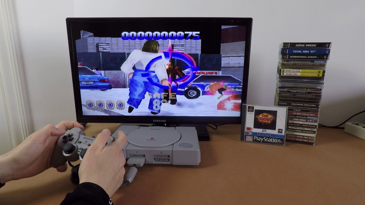 Playstation - Die Hard Trilogy, die hard 2 - YouTube