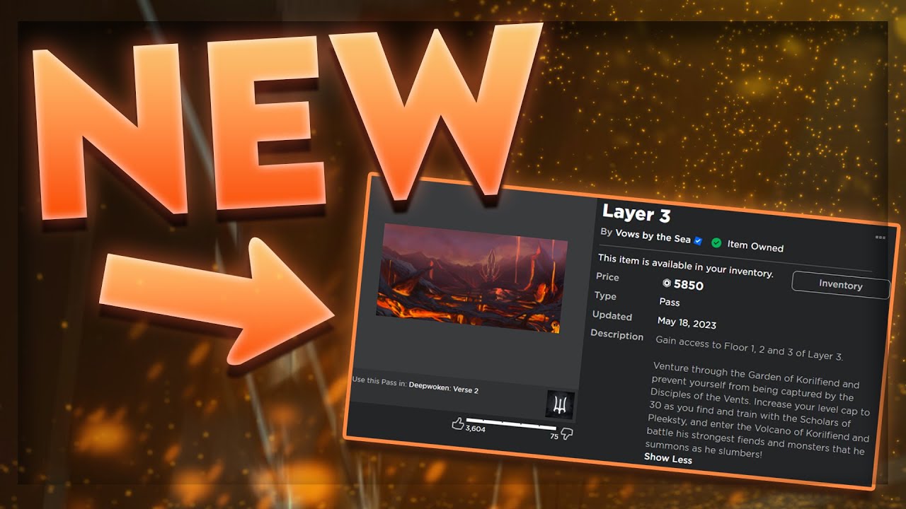 NEW LAYER 3 GAMEPASS? | Deepwoken - YouTube