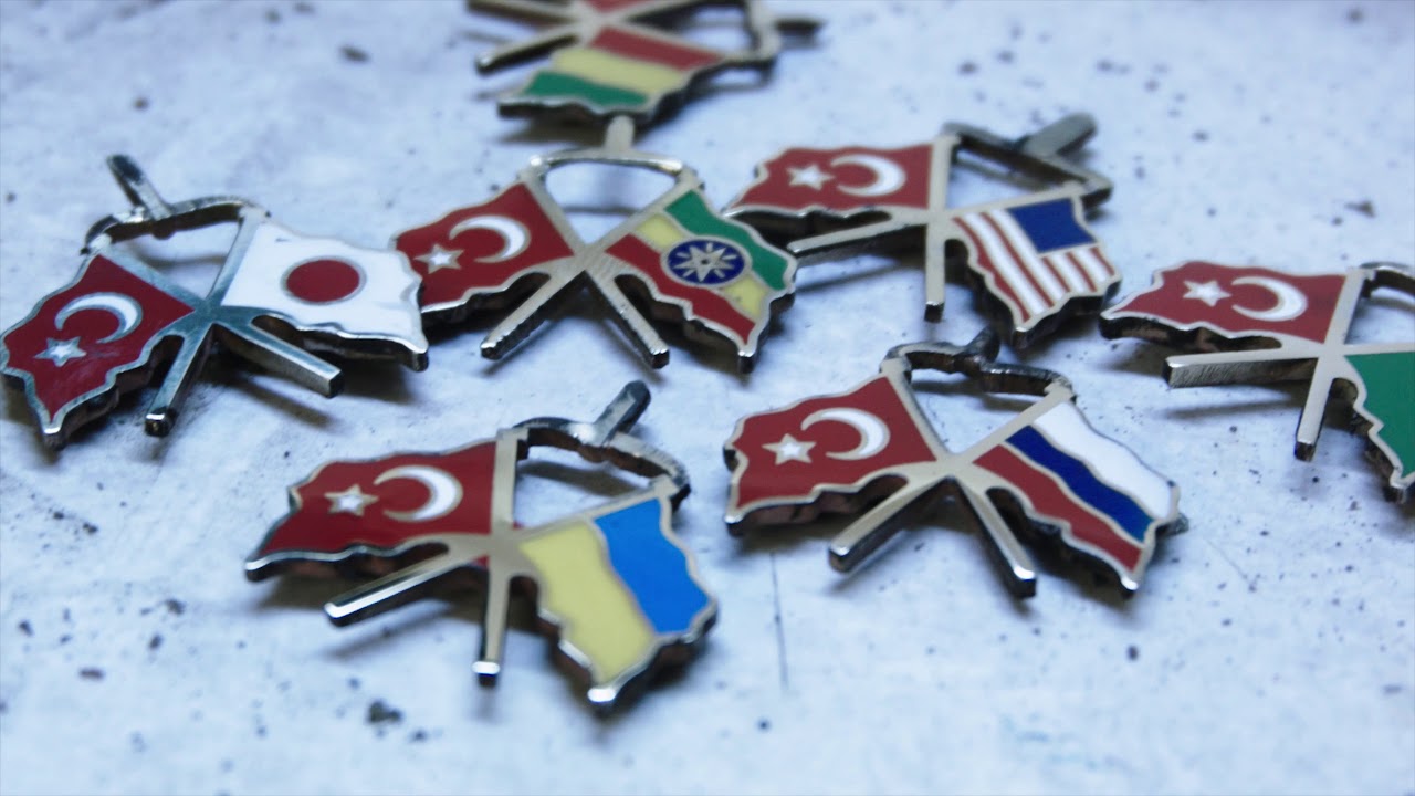 Making of a Flag Pin - Jewelry Video - YouTube